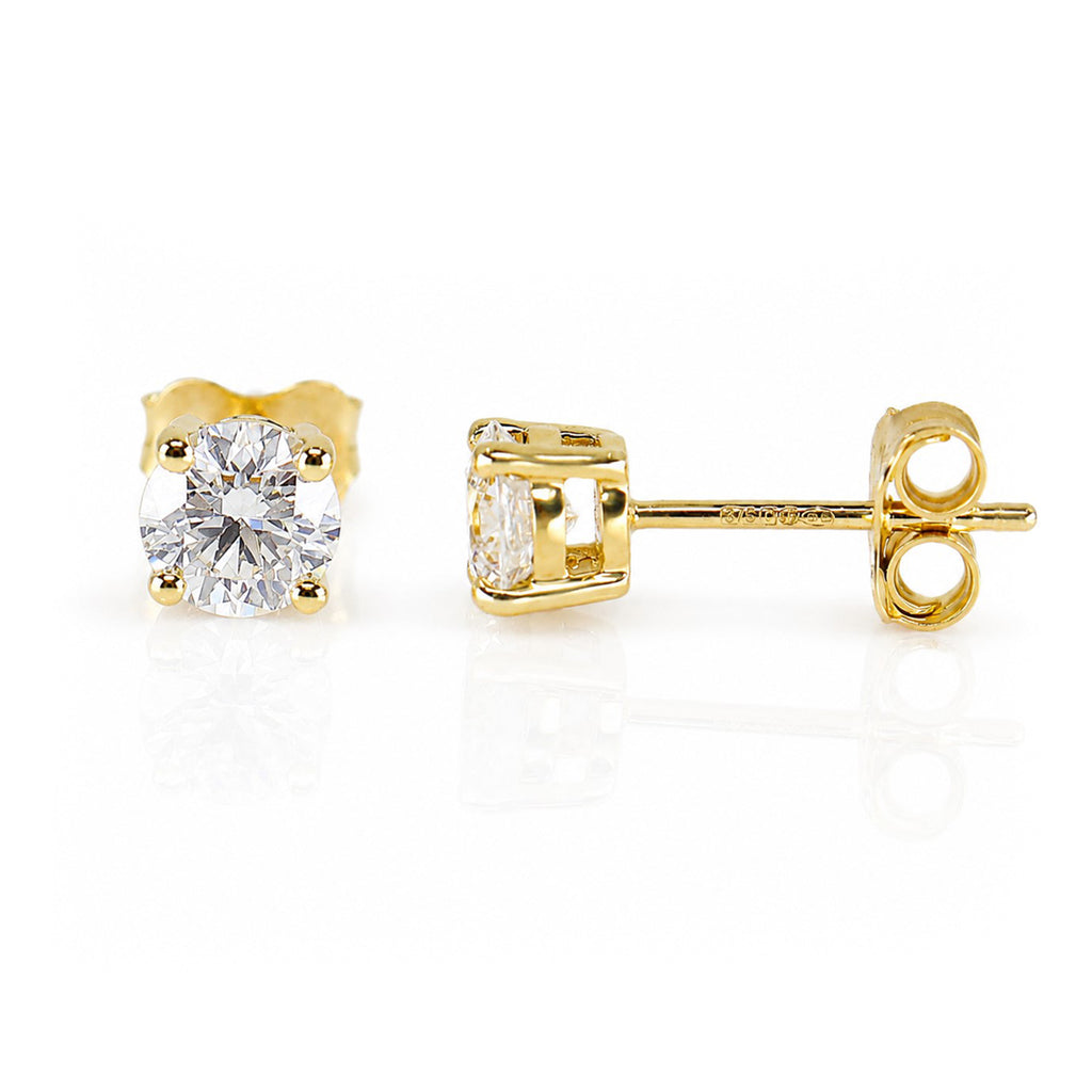 9ct Yellow Gold 1.00ct TDW Lab Grown Diamond IGI Certificated Four Cla ...