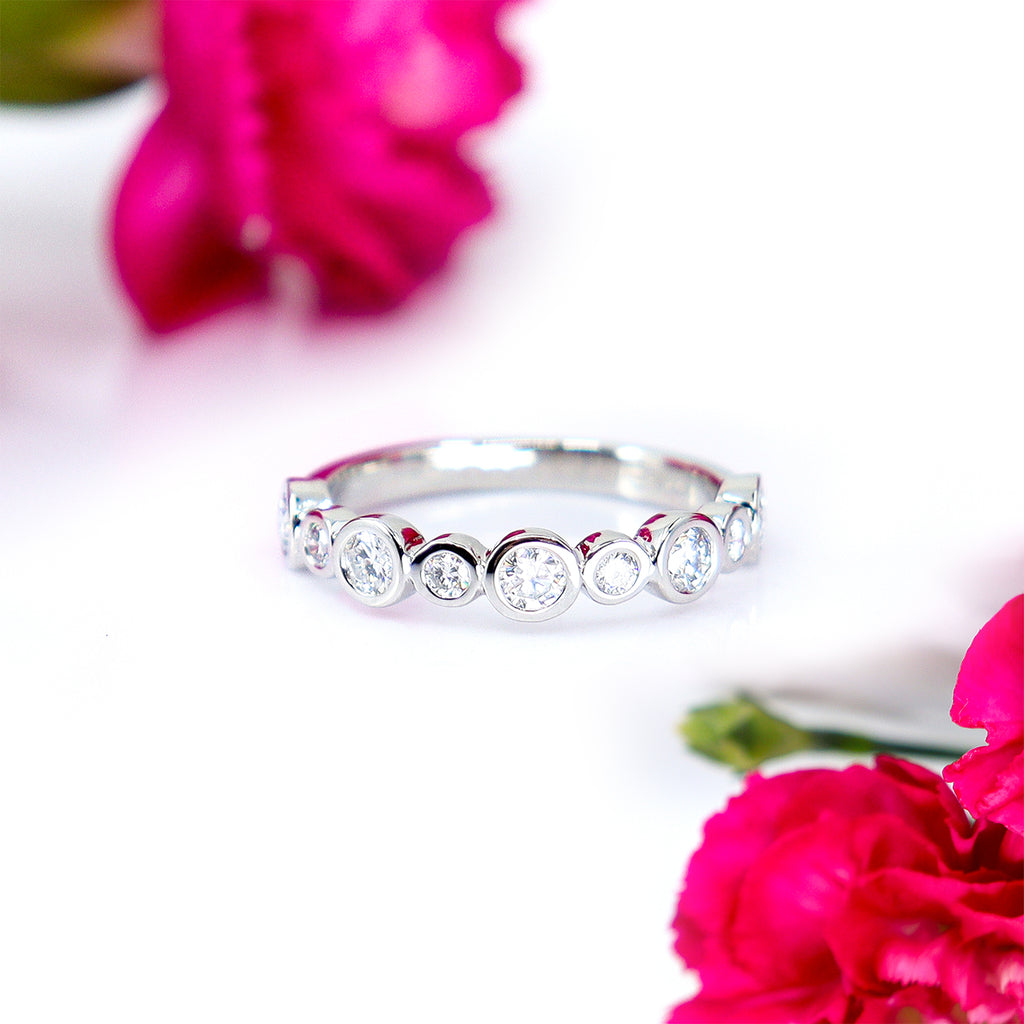 Bespoke Diamond Rub Set Platinum Ring – Chatfields Jewellers